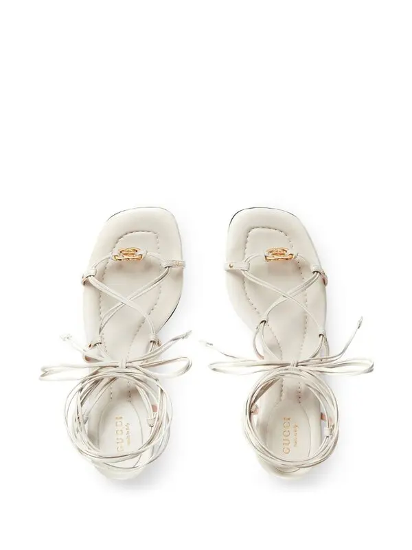 Gucci Tie-fastening High-heel Sandals