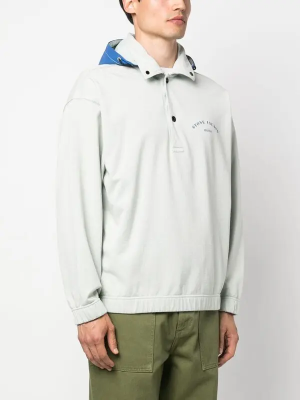 Stone Island Marina Logo-print Weathirt