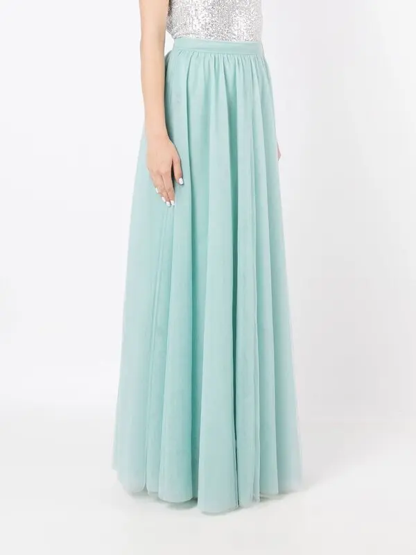 GLORIA COELHO Tulle Maxi Skirt
