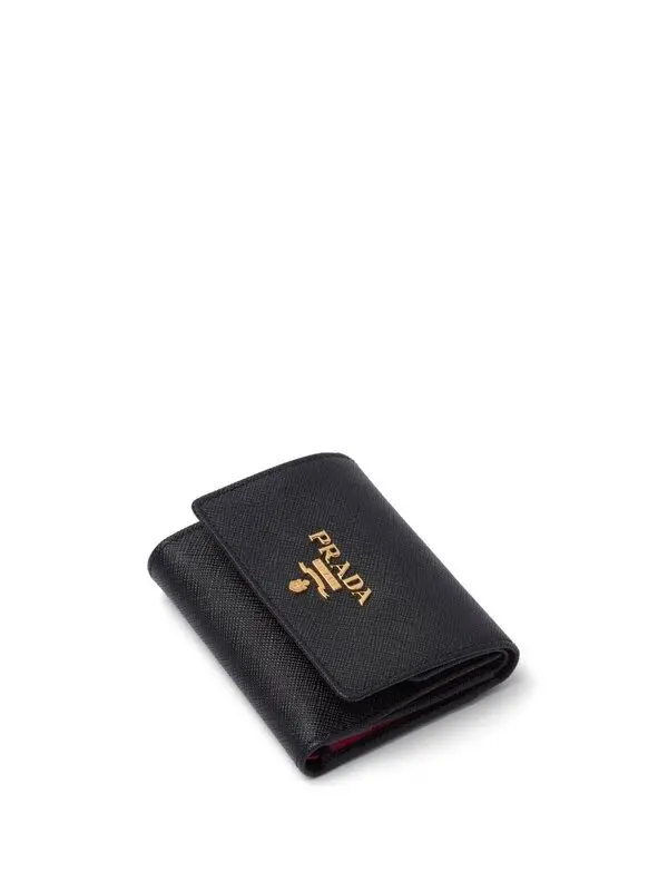 Prada Small Logo-lettering Leather Wallet