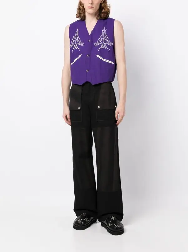 YOUTHS IN BALACLAVA Graphic-print Sleeveless Vest