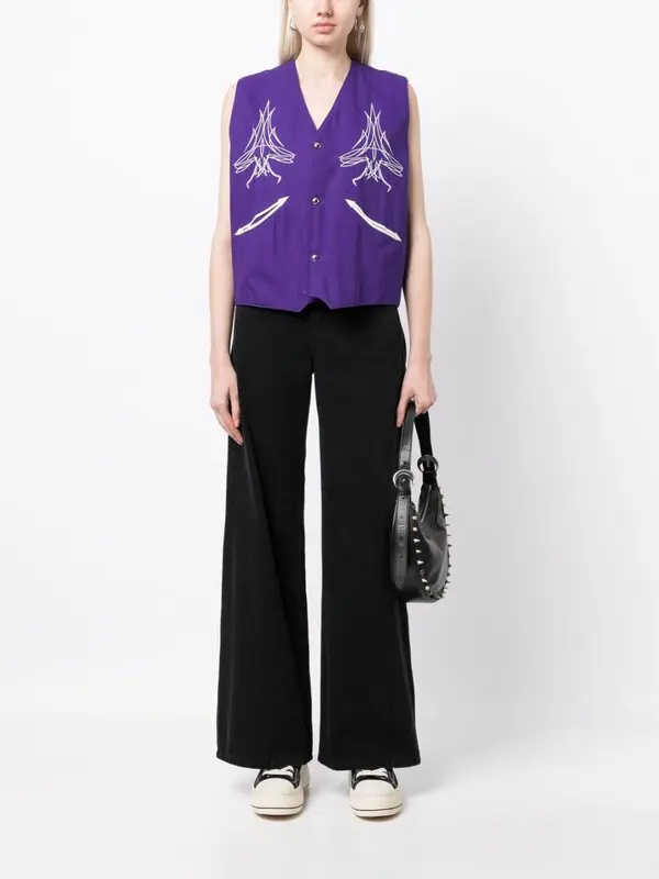 YOUTHS IN BALACLAVA Graphic-print Sleeveless Vest