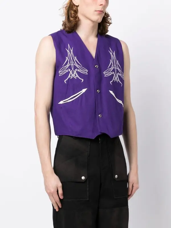 YOUTHS IN BALACLAVA Graphic-print Sleeveless Vest