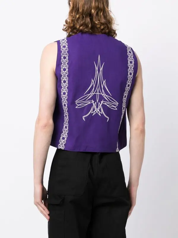 YOUTHS IN BALACLAVA Graphic-print Sleeveless Vest