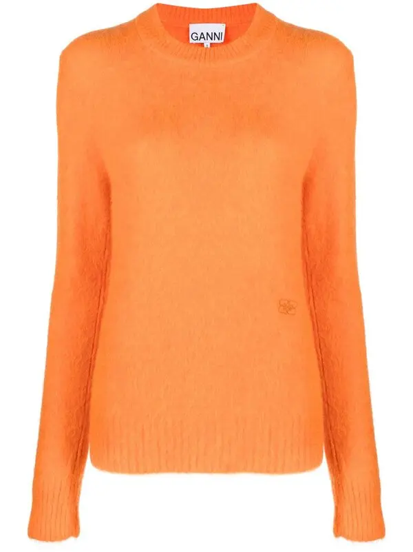 GANNI Long-sleeved Knitted Jumper