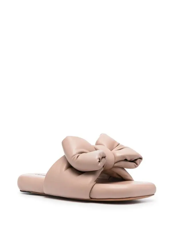 Off-White Bow-detail Leather Sandals - Neutrals