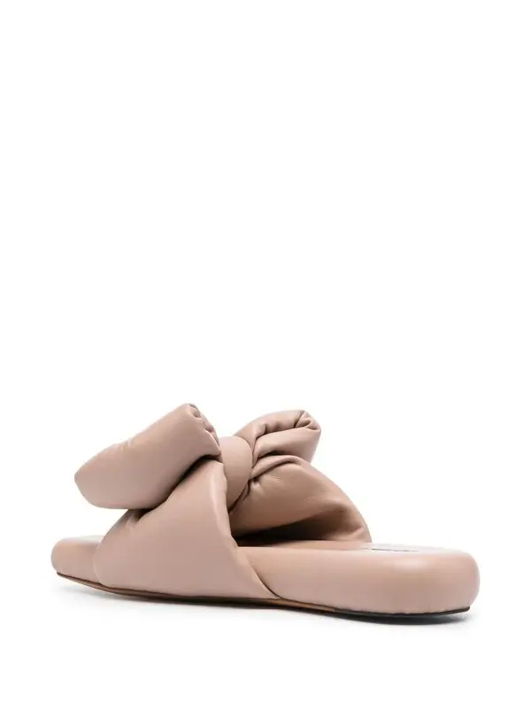 Off-White Bow-detail Leather Sandals - Neutrals