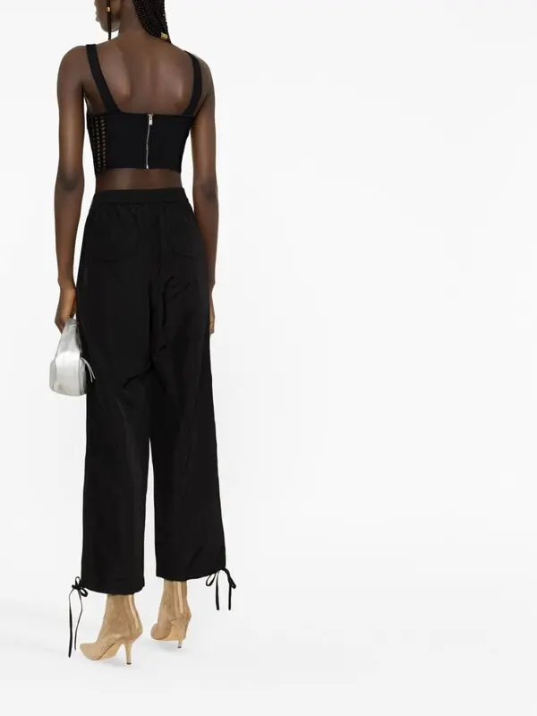 MSGM Tie-cuff Cropped Trousers