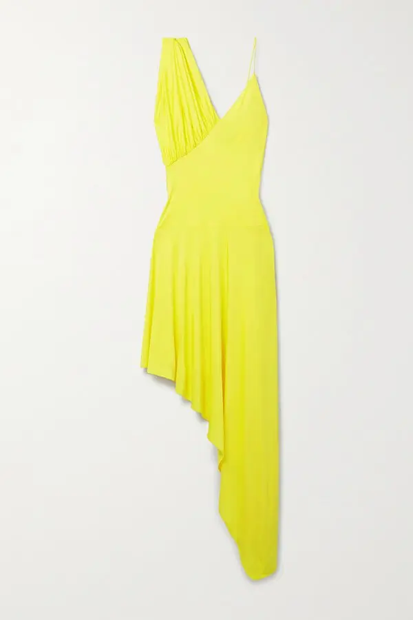 Stella McCartney Asymmetric Draped Jersey Dress