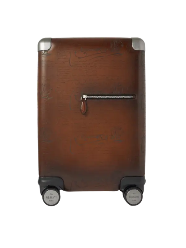 Berluti Formula 1005 Scritto Venezia Leather Suitcase - Brown