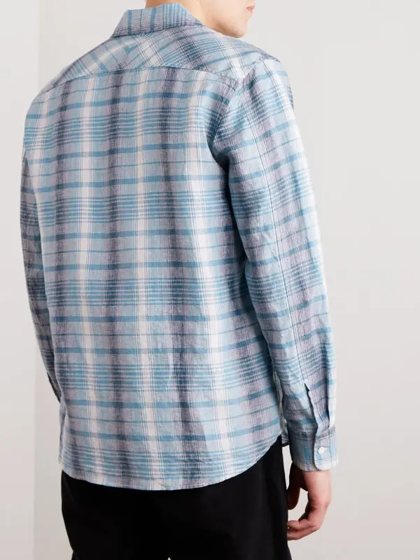 Mr P. Checked Linen Shirt