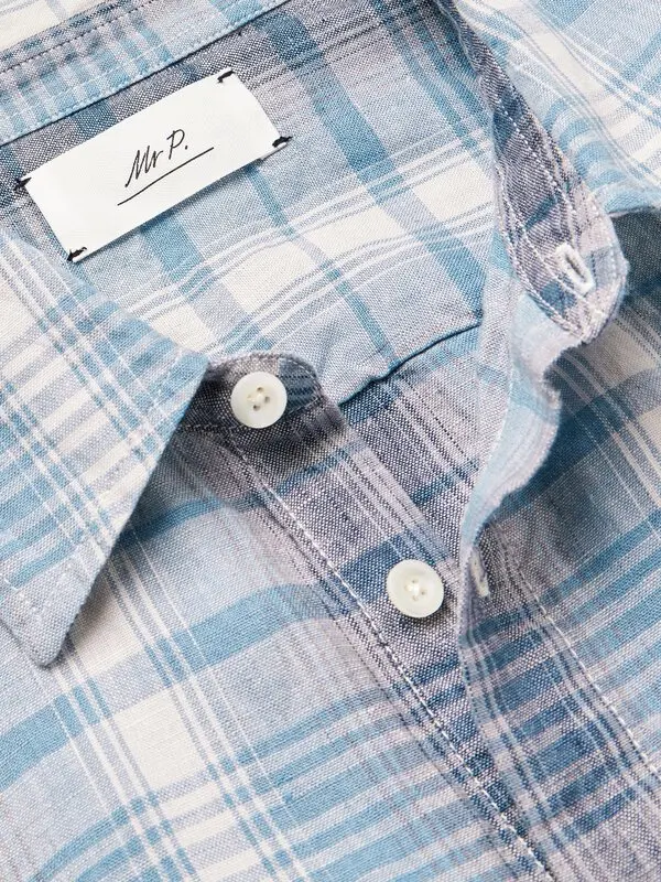 Mr P. Checked Linen Shirt