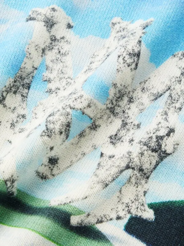 Amiri Printed Cotton And Cashmere-blend Sweater
