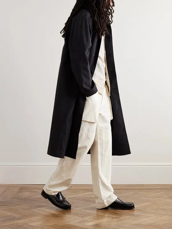 Mfpen Installation Recycled-Ripstop Trench Coat In Black - 60% Off