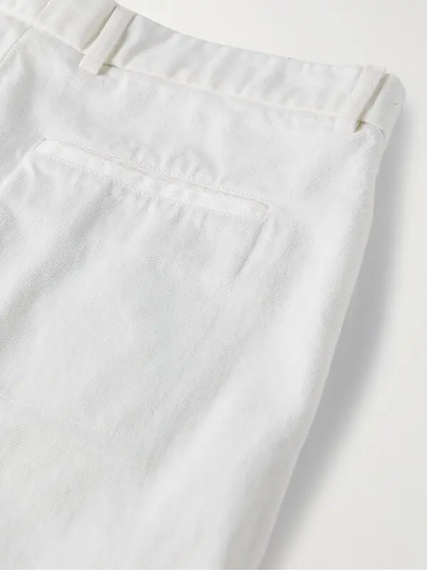 Loro Piana Merse Straight-leg Cotton-twill Trousers