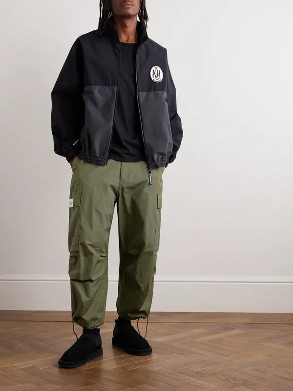 Neighborhood Wide-Leg Cotton-Ripstop Cargo Trousers Xl - Green