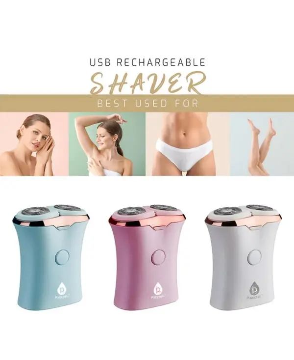 PURSONIC Usb Rechargeable Ladies Shaver - Blue