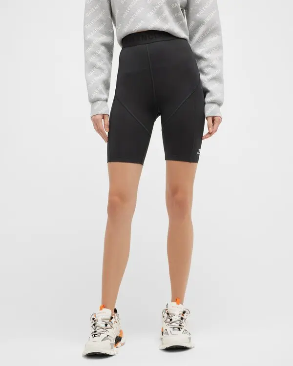 Balenciaga 3b Sports Icon Athletic Cut Shorts