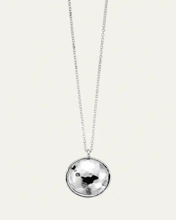 Ippolita Sterling Classico Goddess Hammered Pendant Necklace - Silver