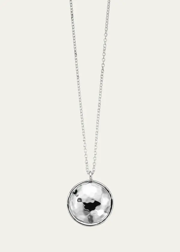 Ippolita Sterling Classico Goddess Hammered Pendant Necklace
