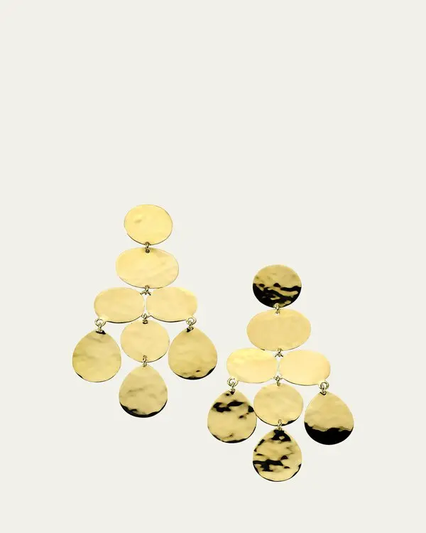 Ippolita 18k Small Crinkle Chandelier Earrings
