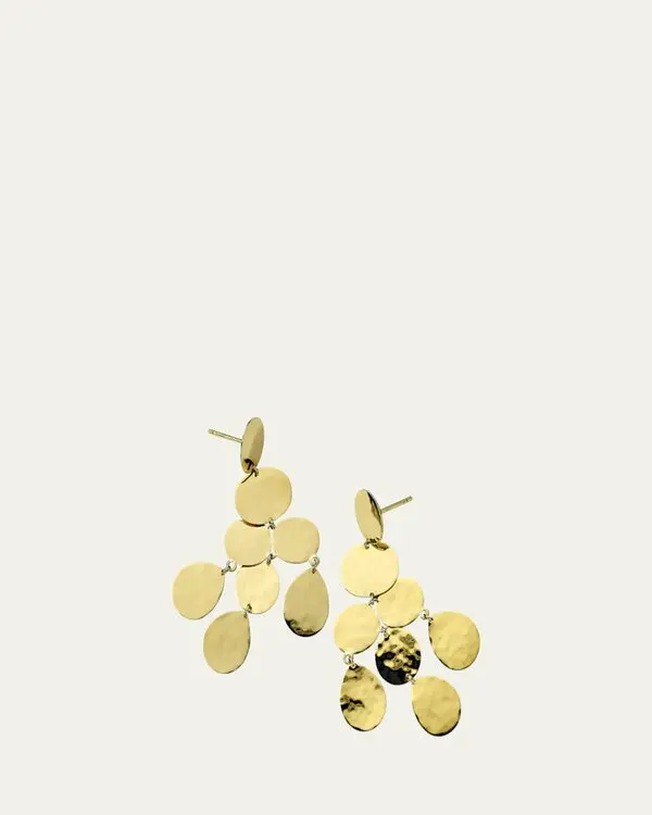 Ippolita 18k Small Crinkle Chandelier Earrings