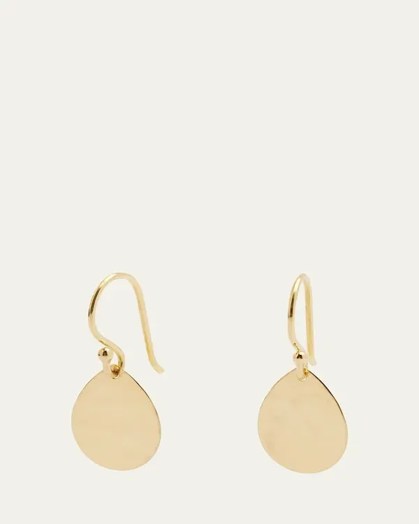 Ippolita 18k Classico Crinkle Hammered Teardrop Earrings