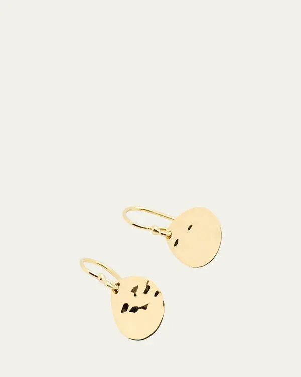 Ippolita 18k Classico Crinkle Hammered Teardrop Earrings