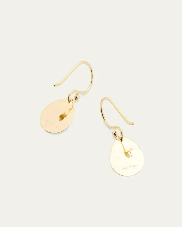 Ippolita 18k Classico Crinkle Hammered Teardrop Earrings