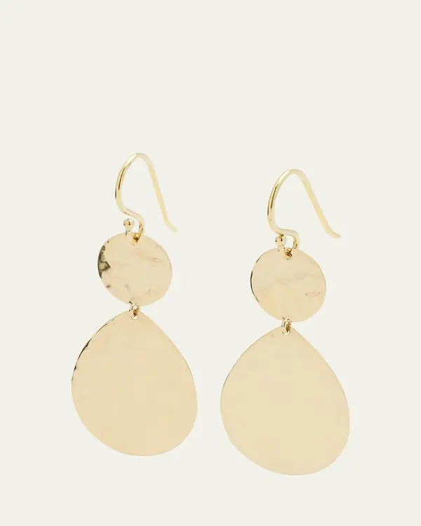Ippolita Snowman Crinkle Drop Earrings In 18k
