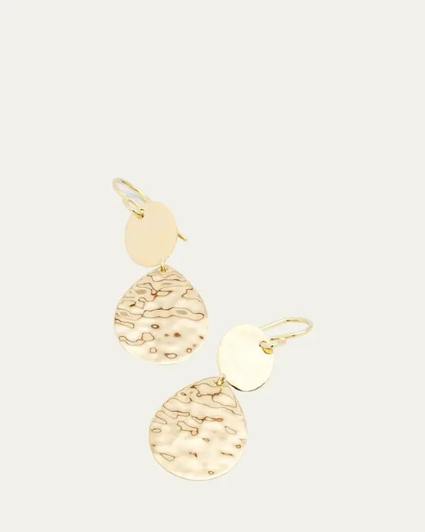 Ippolita Snowman Crinkle Drop Earrings In 18k