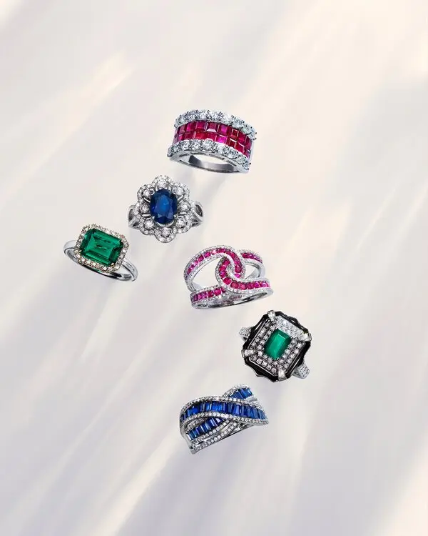 Bloomingdale'S Sapphire And Diamond Ring
