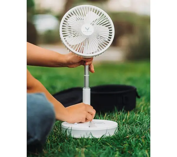 VENTY Rechargeable Portable Telescopic Fan W/ Carry Case