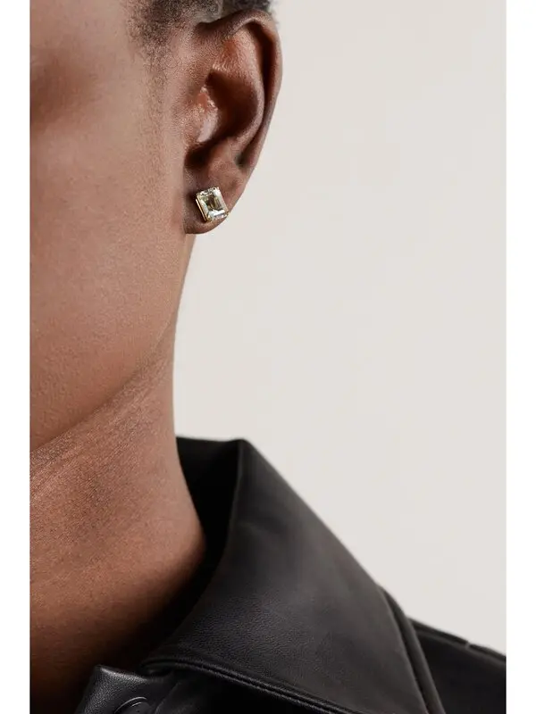 Mateo 14-karat Amethyst Stud Earrings