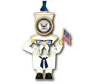 BEACON DESIGN S Us Navy Gnome Ornament - One-color