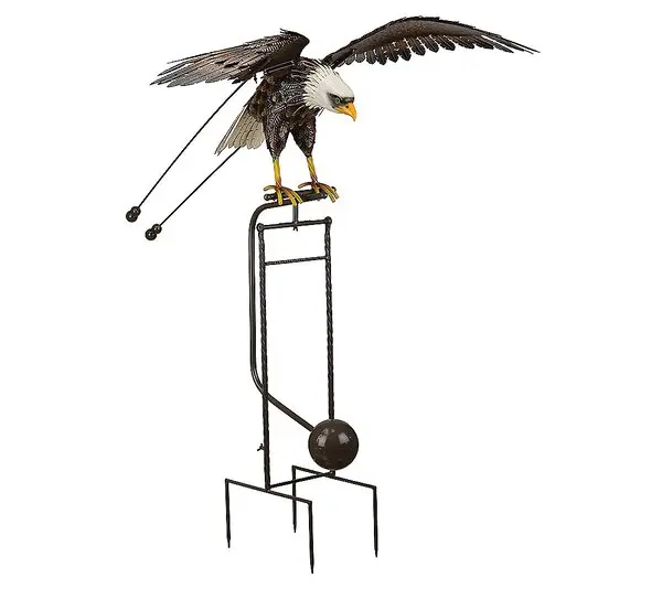 REGAL ART & GIFT Rocker Stake Eagle - One-color