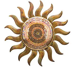 REGAL ART & GIFT Flamed Copper Sun Wall Decor 2 9 - One-color