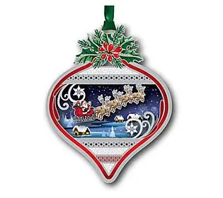 BEACON DESIGN S Christmas Scene Bulb Ornament - One-color