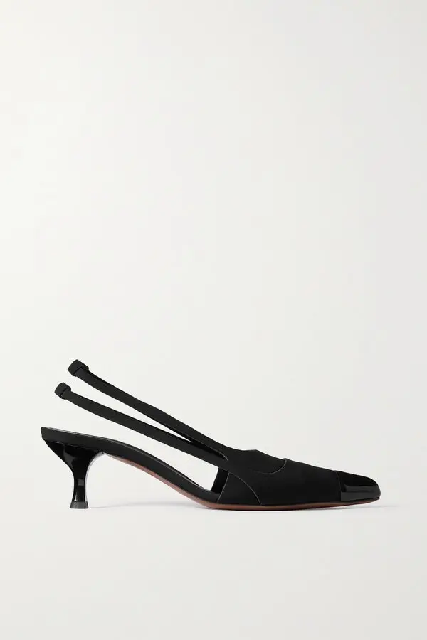 NEOUS Petra Stretch-faille Slingback Pumps