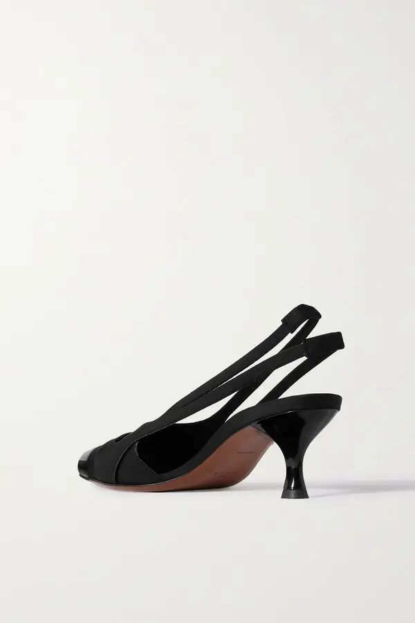 NEOUS Petra Stretch-faille Slingback Pumps