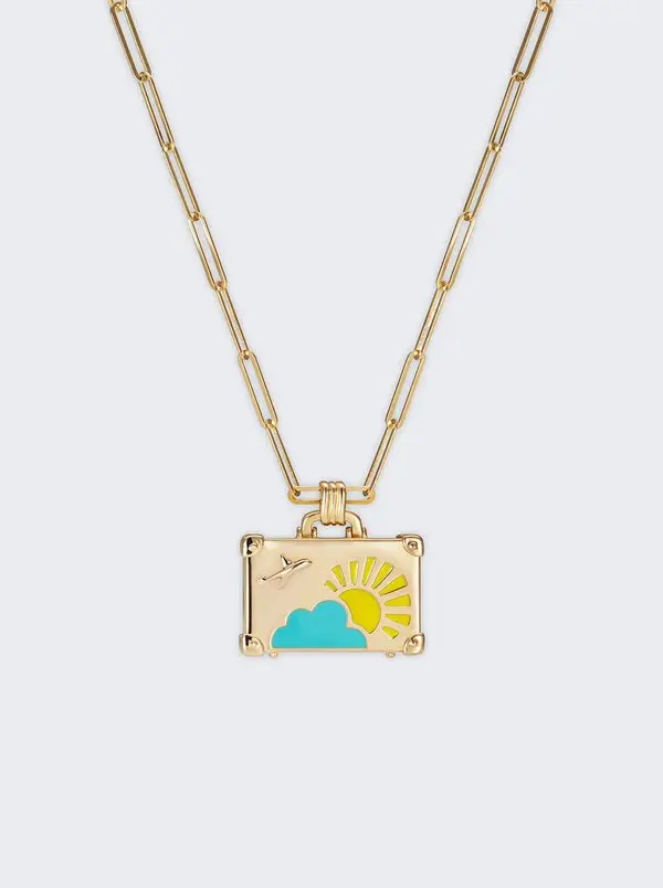 NEVERNOT Weekend Trip Pendant Necklace - Gold