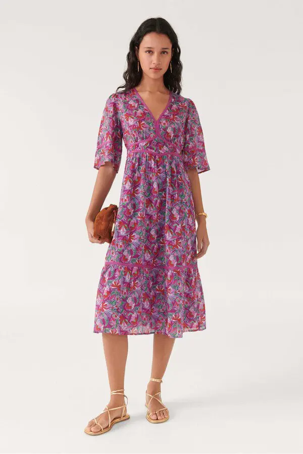 Ba&Sh Aquila Dress - Purple | Editorialist