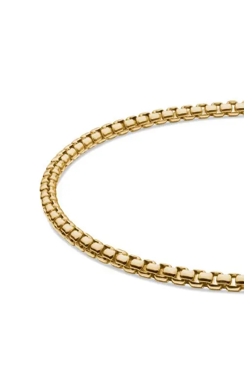 David Yurman 18k Gold Box Chain Bracelet