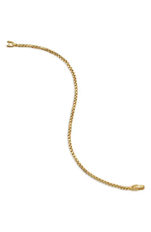 David Yurman 18k Gold Box Chain Bracelet