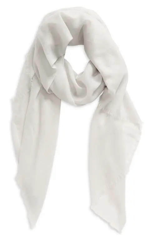 Vince Lightweight Cashmere Scarf - Grey