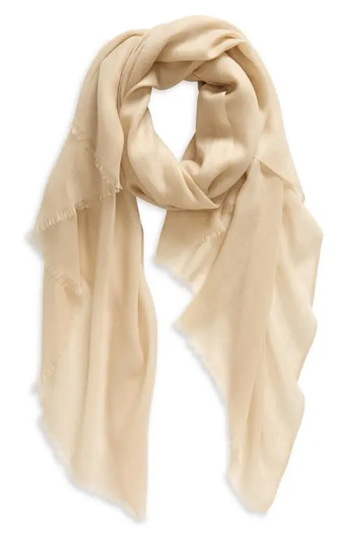 Vince Lightweight Cashmere Scarf - Oat Sand