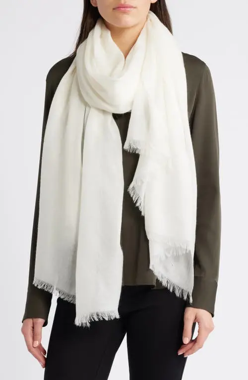 Vince Lightweight Cashmere Scarf - Off White
