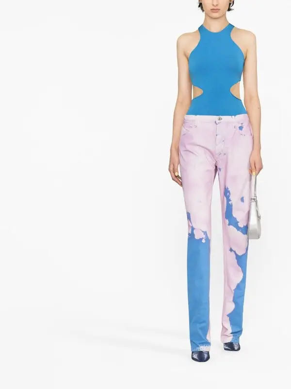Attico Tie-dye Denim Jeans