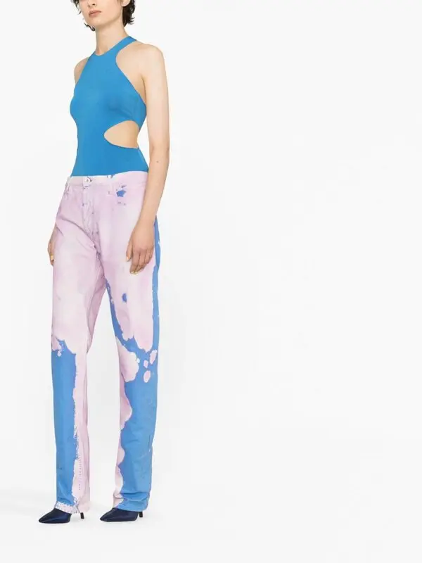 Attico Tie-dye Denim Jeans