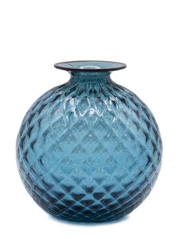 VENINI Monofiore Balloton Glass Vase - Blue